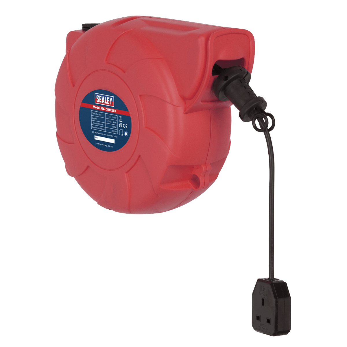 Sealey Cable Reel System Retractable 25m 230V | CRM251 – Trade Counter ...