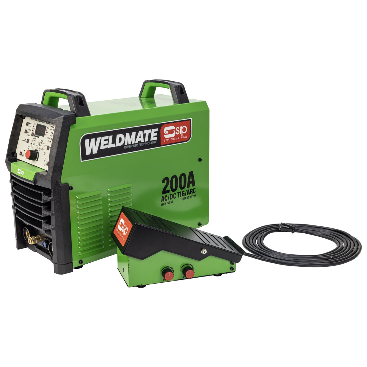 SIP WELDMATE PRO 200A AC/DC TIG/ARC Welder Pulse | SIP-05795PEDAL ...